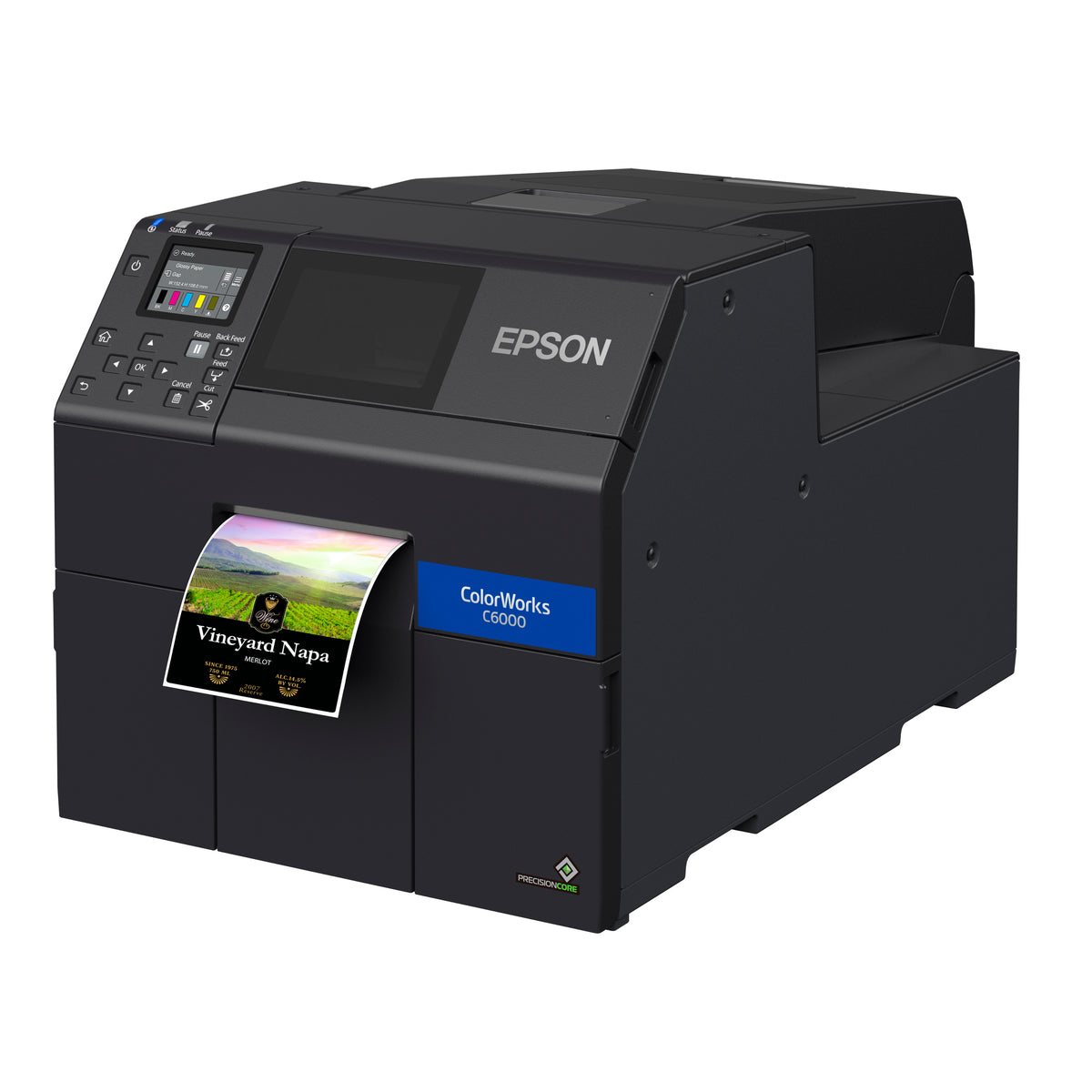 Epson ColorWorks CW-C6000A (Gloss), C31CH76A9991, 4 inch Color Label I ...